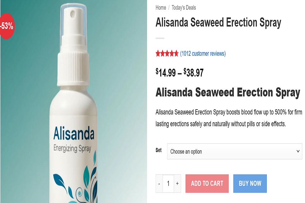 Alisanda Seaweed Spray Review: Natural Male Boost Explained - Zero Thought